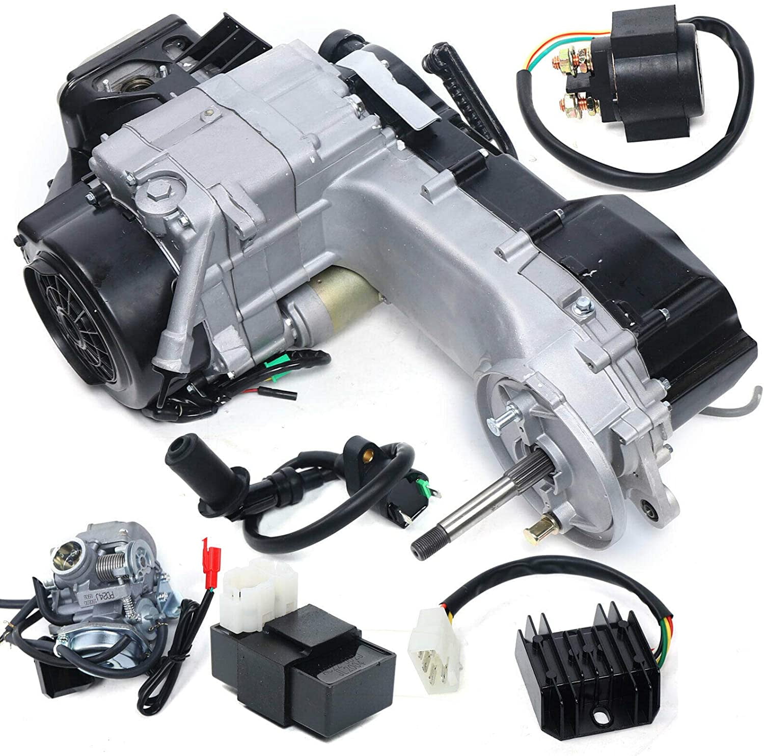 DENEST 150CC 4-Stroke Engine Kit for Scooter, ATV, Go Kart with CVT ...