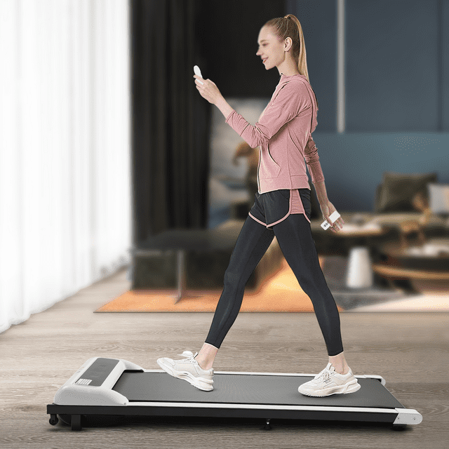 DENEST Heavy Duty 2 in 1 Under Desk Electric Treadmill with Remote ...
