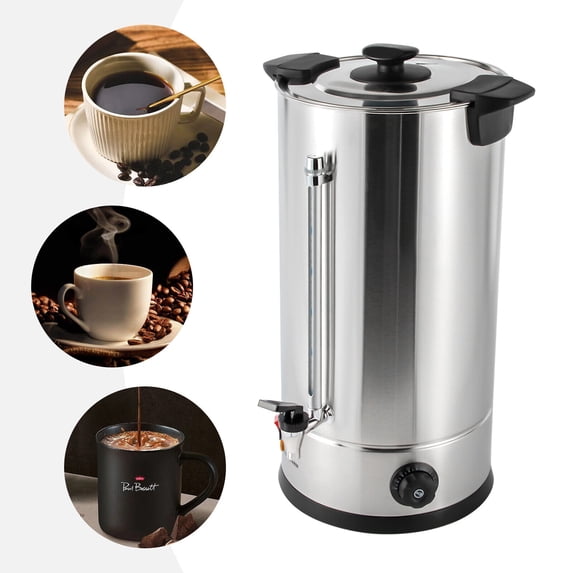DENEST 25L/6.6gal Industrial Professional Stainless Steel Coffee ...