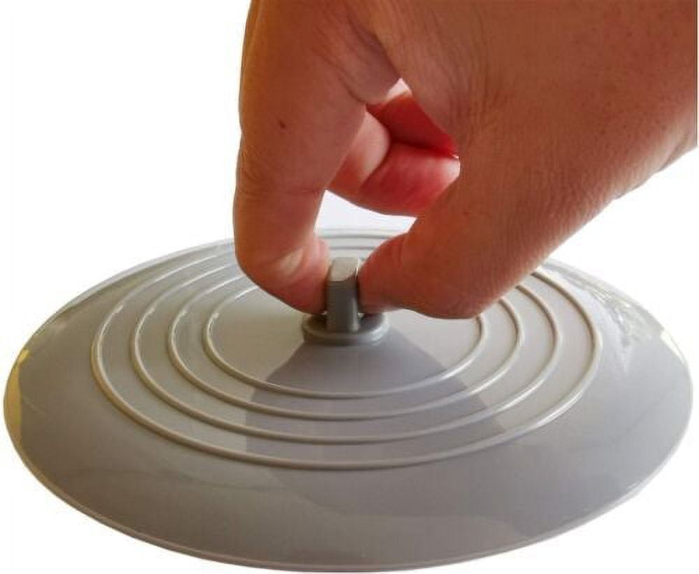 DENEST 2Pcs Silicone Rubber Bathroom Tub Stopper, Flat Suction Water ...