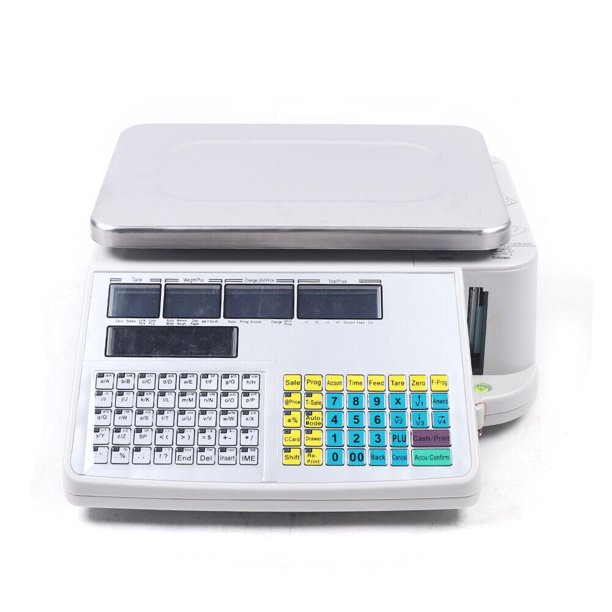DENEST 30KG 66Lbs Digital Weight Scale Price Computing Retail Count Scale &printer 110V ...