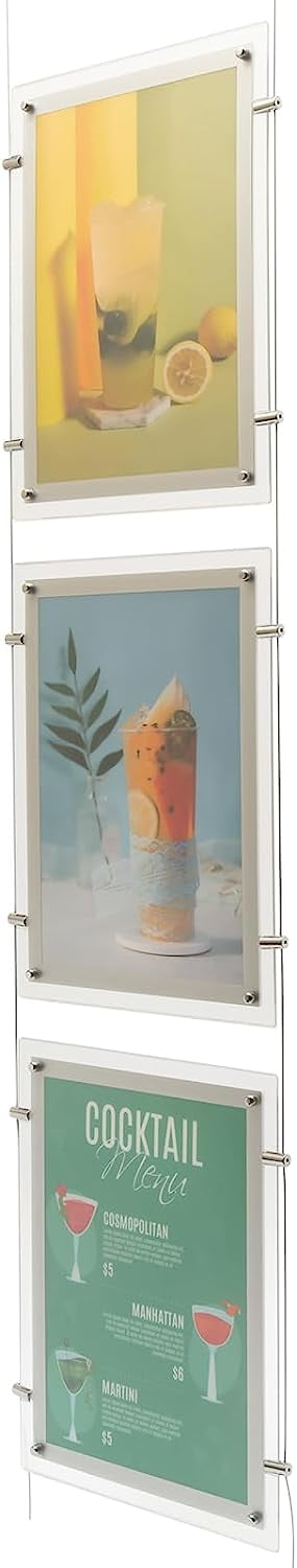 DENEST 3PCS Acrylic Backlit Picture Frames A3 Landscape Window Hanging ...