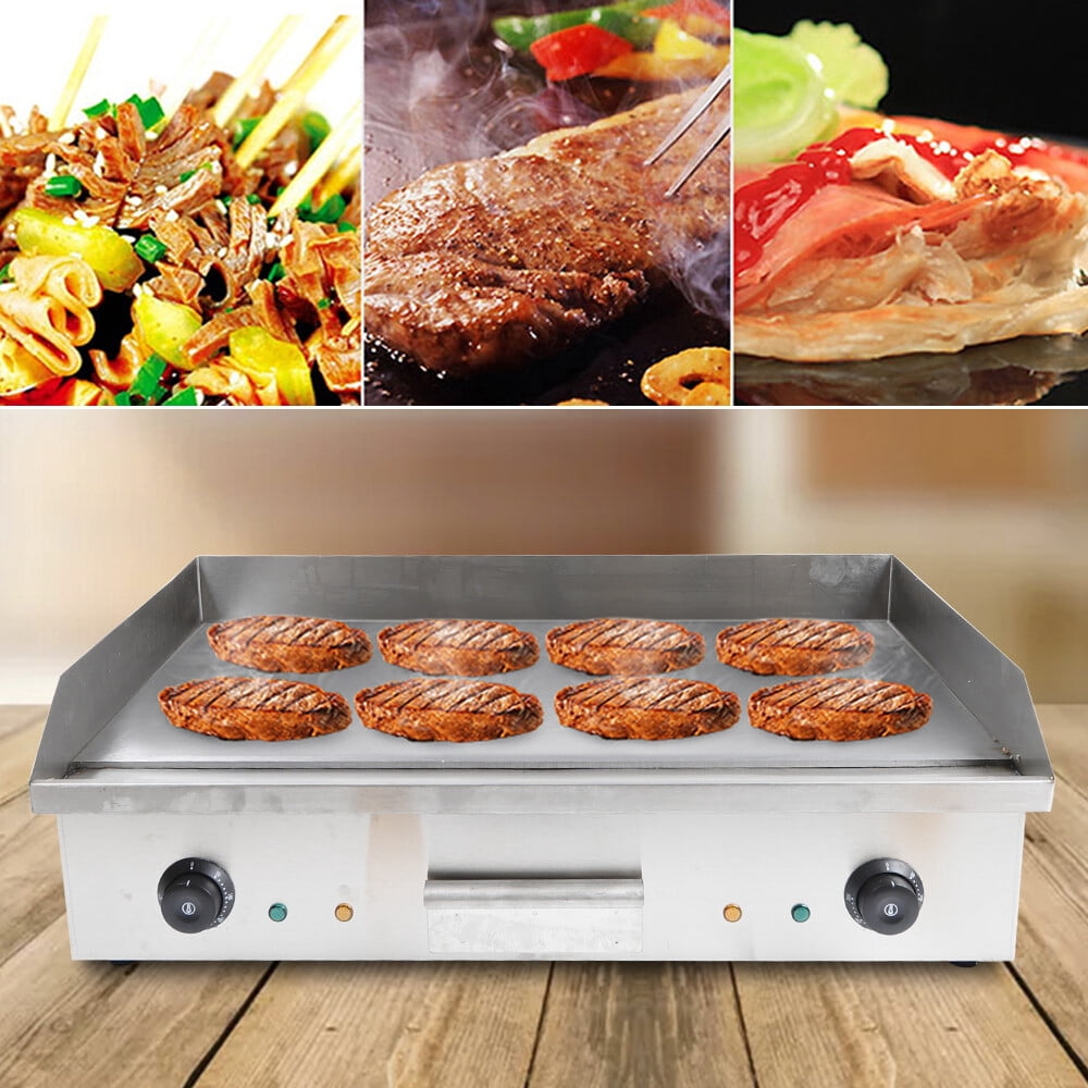 DENEST 3kw Commercial Electric Griddle Flat Top Grill Hot Plate BBQ ...