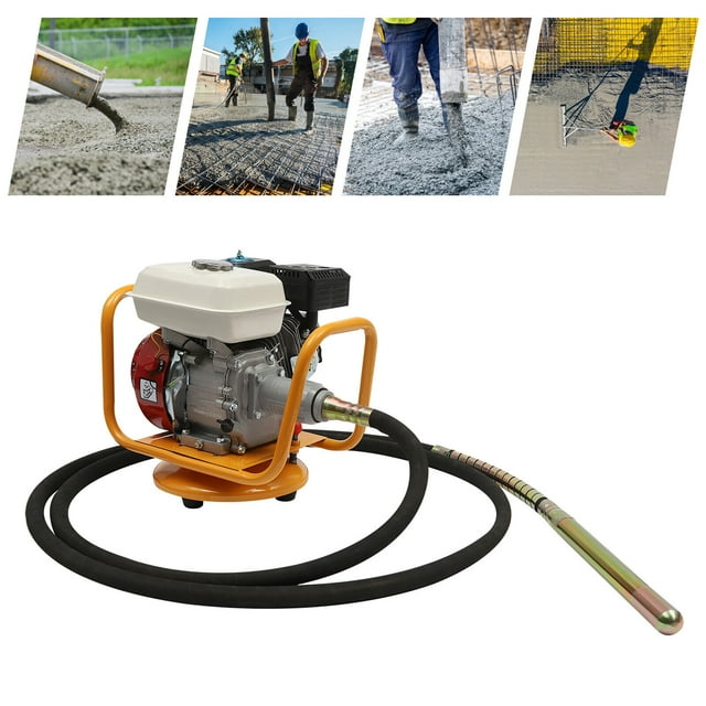 DENEST 4-Stroke 7.5HP Gas Powered Concrete Vibrator Mixer Cement Air ...