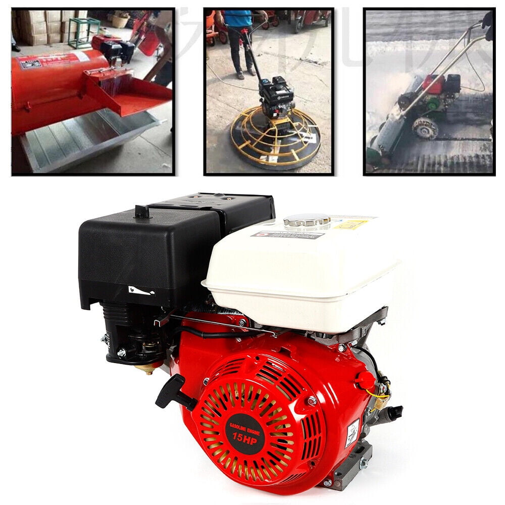 DENEST 420CC Gas Engine 15 HP 4 Stroke Gas Engine Go Kart Motor Forced ...