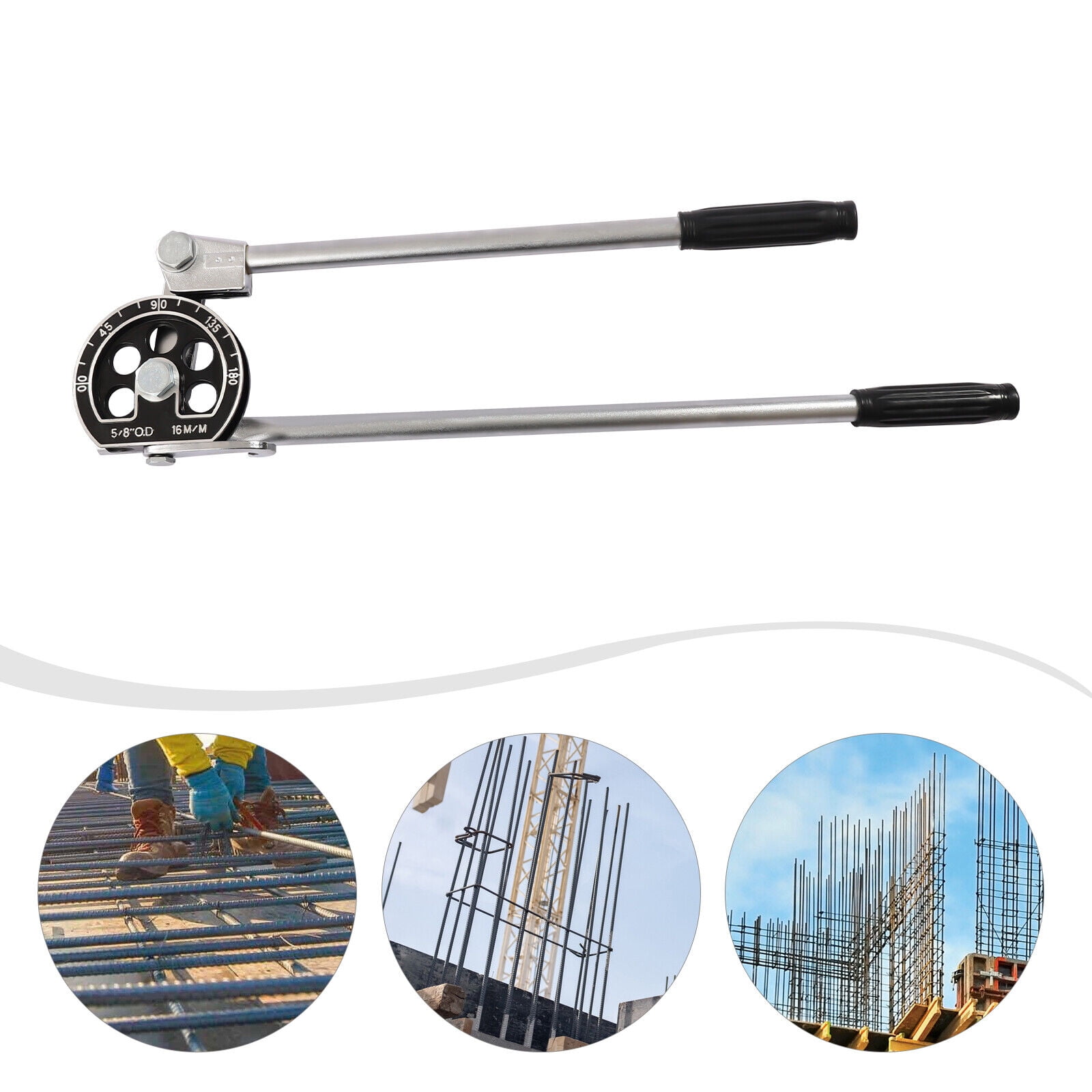 DENEST 5/8" Quick Action Alloy Tube Bender 0-180° Pipe Bender Tube ...