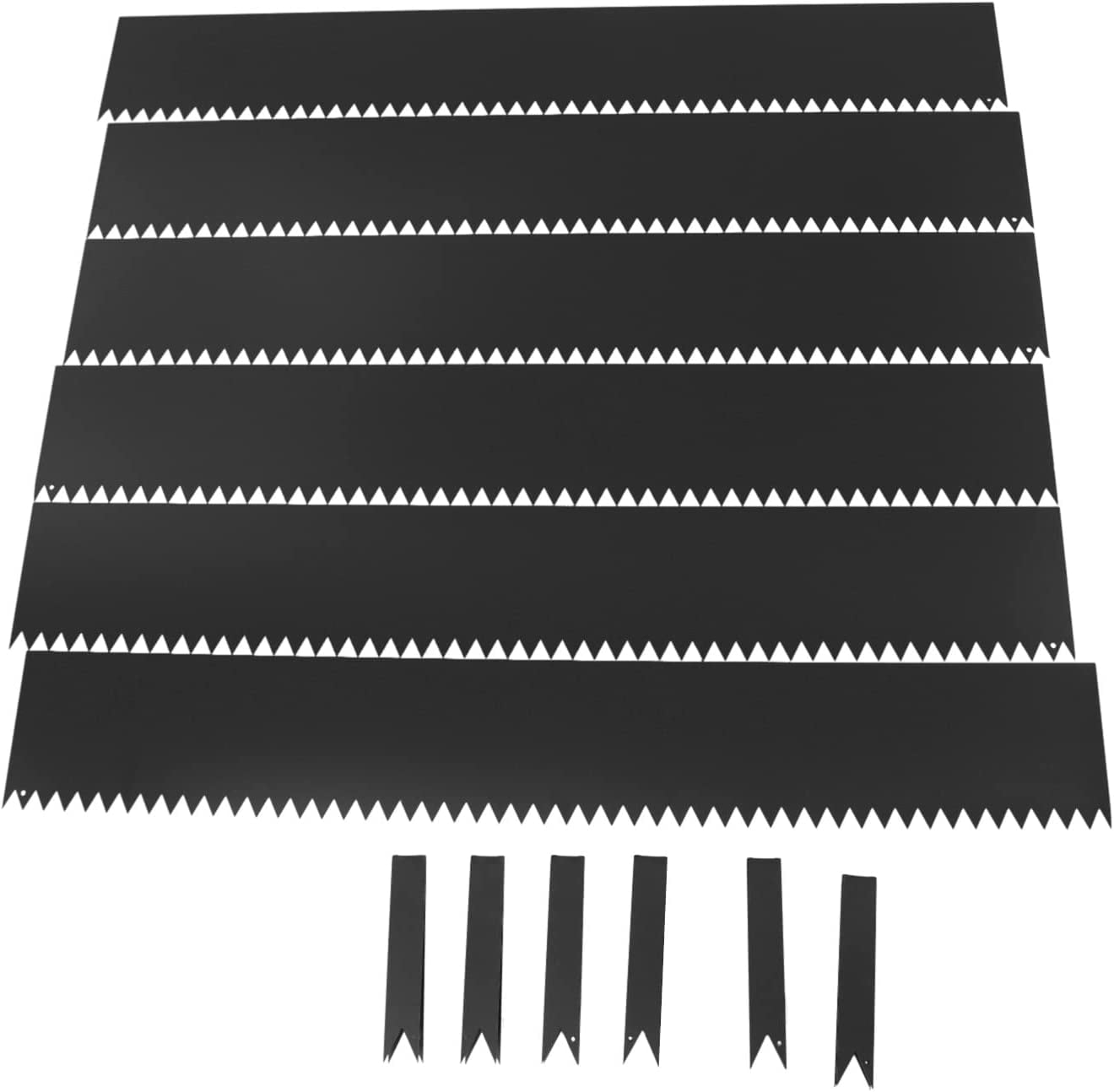 DENEST 6Pcs Steel Lawn Edging 6" x 40" Metal Landscape Edging for ...
