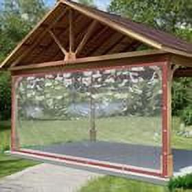 Denest 8' x 16' Brown Clear Awning Canopy, Waterproof - Walmart.com