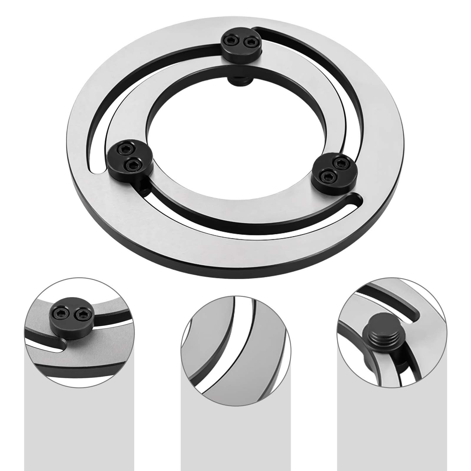 DENEST 8 Inch Soft Jaw Boring Ring For CNC Lathe Chuck Center Turning ...