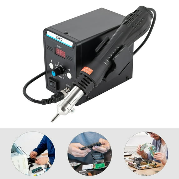 DENEST 858D Hot Air Gun SMD Electric Rework Soldering Station ...