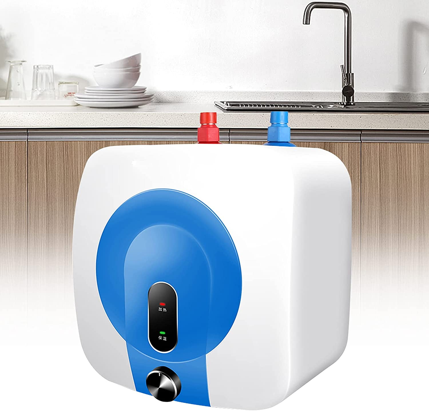 Denest Electric 110 Volts 1500 Watts Mini Tank Water Heater, 8L ...