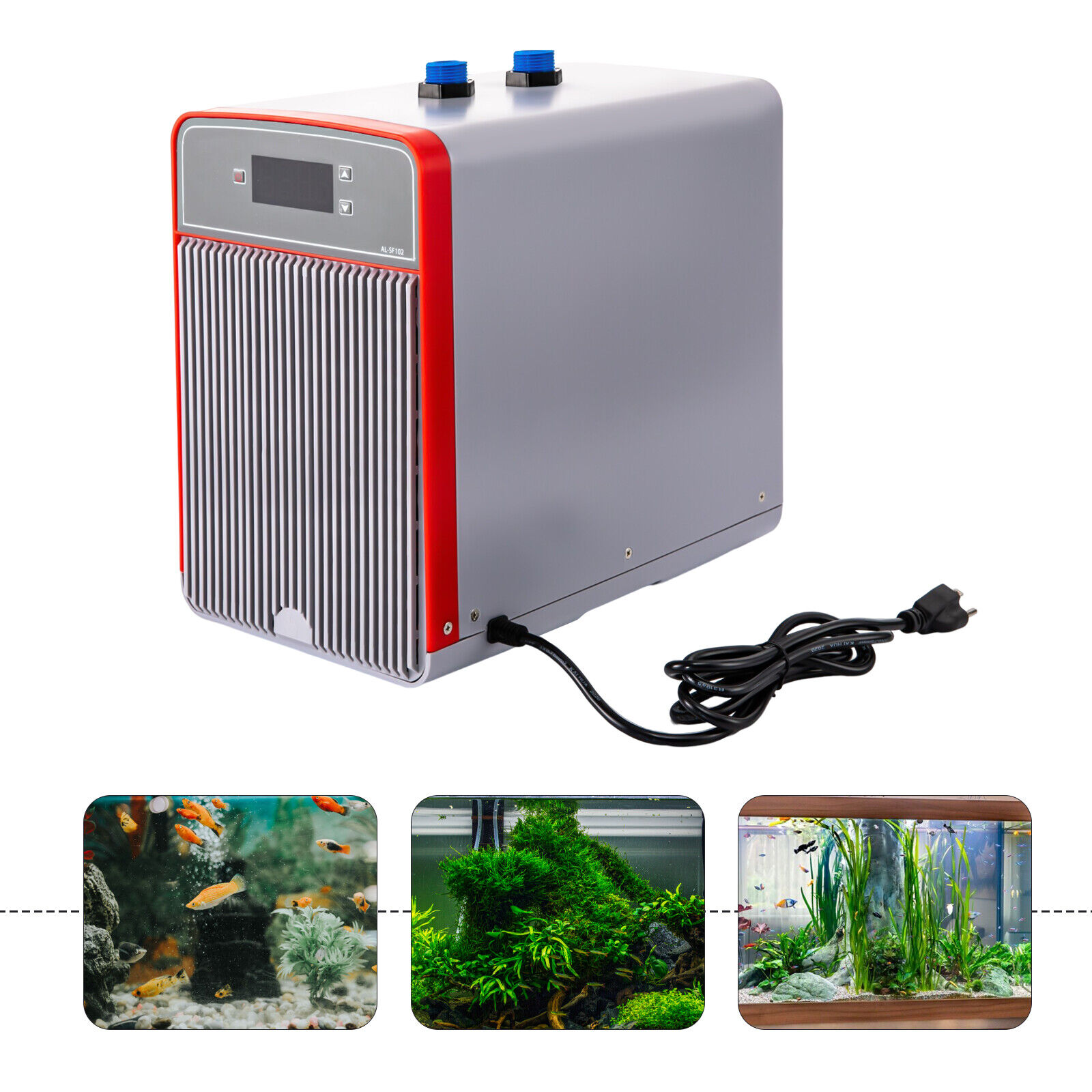 DENEST Aquarium Chiller 160L Hydroponic Water Chiller 1/10 HP 49 Gal ...