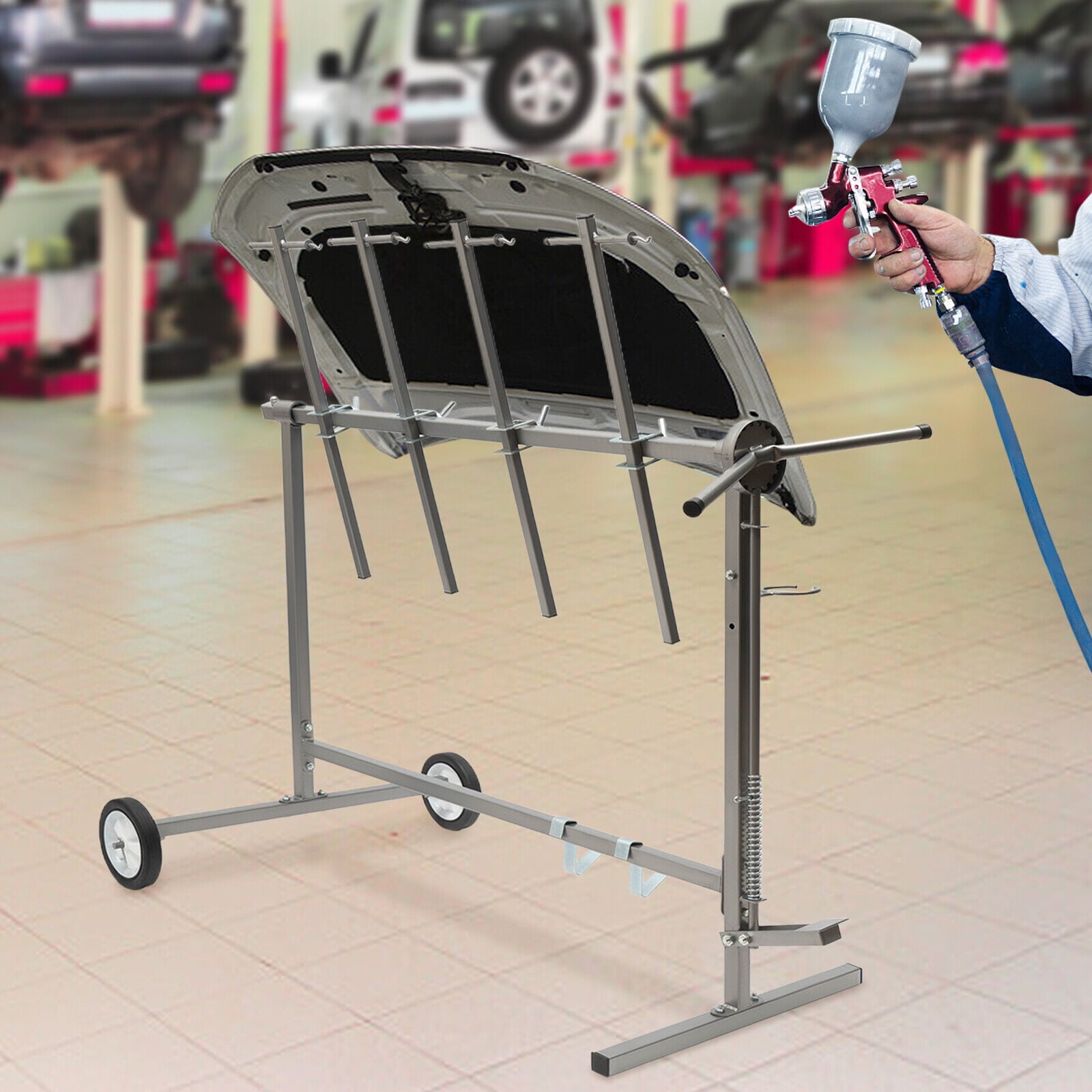 DENEST Auto Body Paint Stand Adjustable Spraying Helper Painting Rack ...