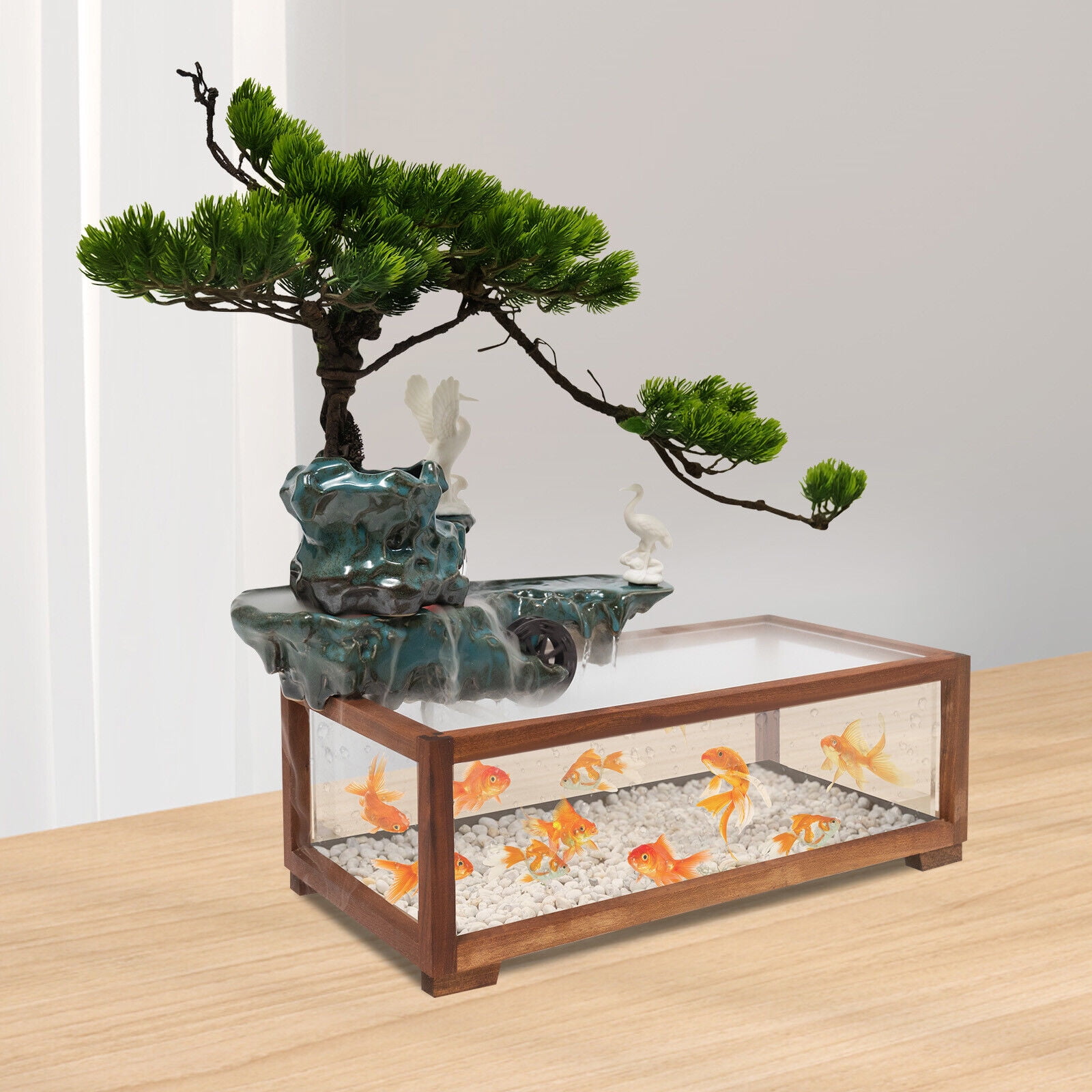 DENEST Chinese Zen Style Fish Tank Water Dispenser Humidifier Indoor ...