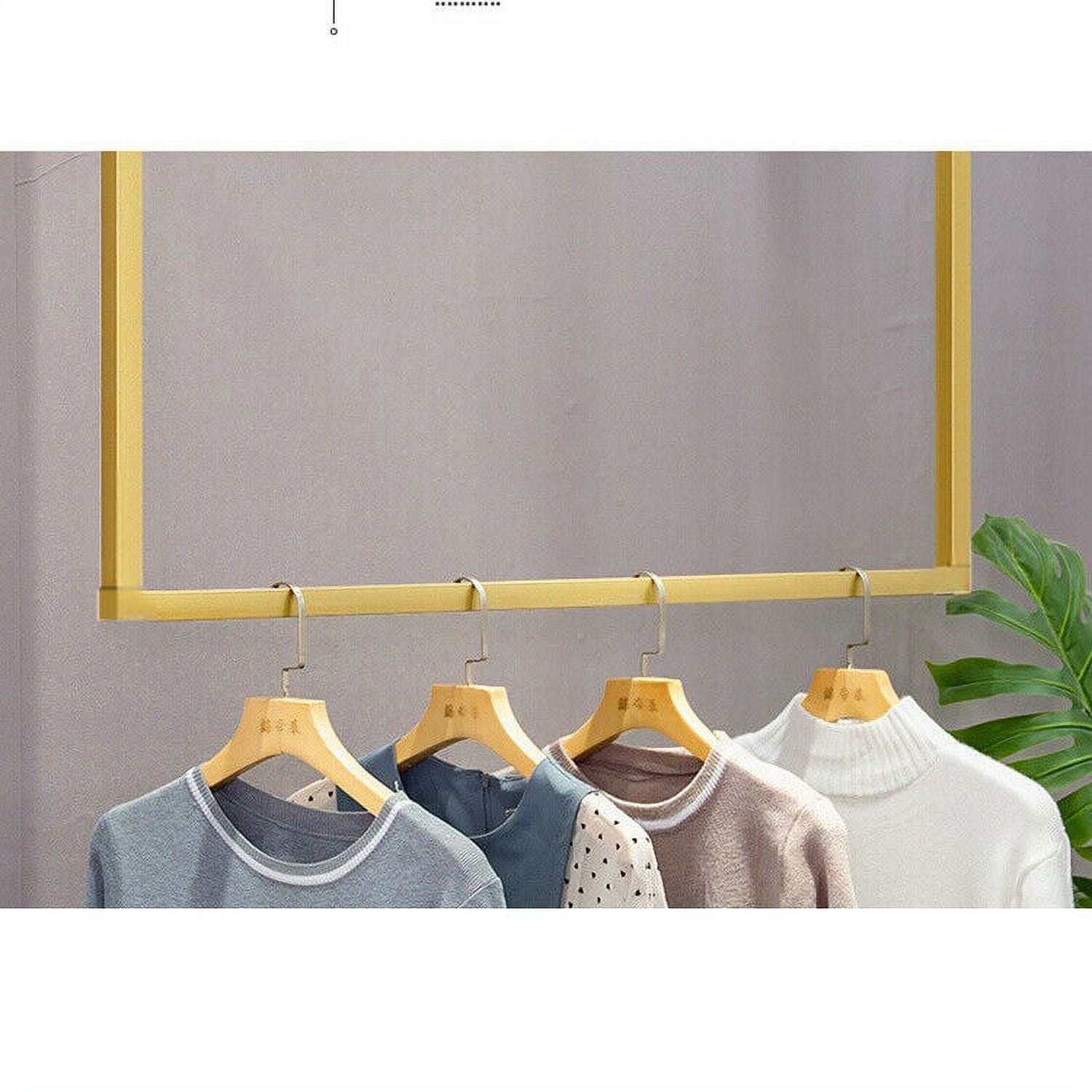 DENEST Clothing Store Metal Display Rack, Simple Window Hanging ...