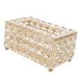 DENEST Crystal Tissue Box Napkin Box Gold - Walmart.com