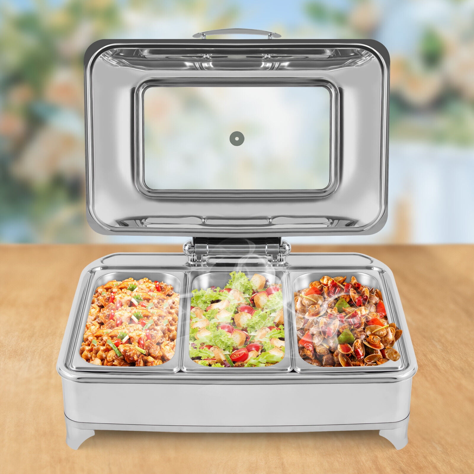 DENEST Electric Buffet Food Warmers Commercial Heat Food Countertop ...
