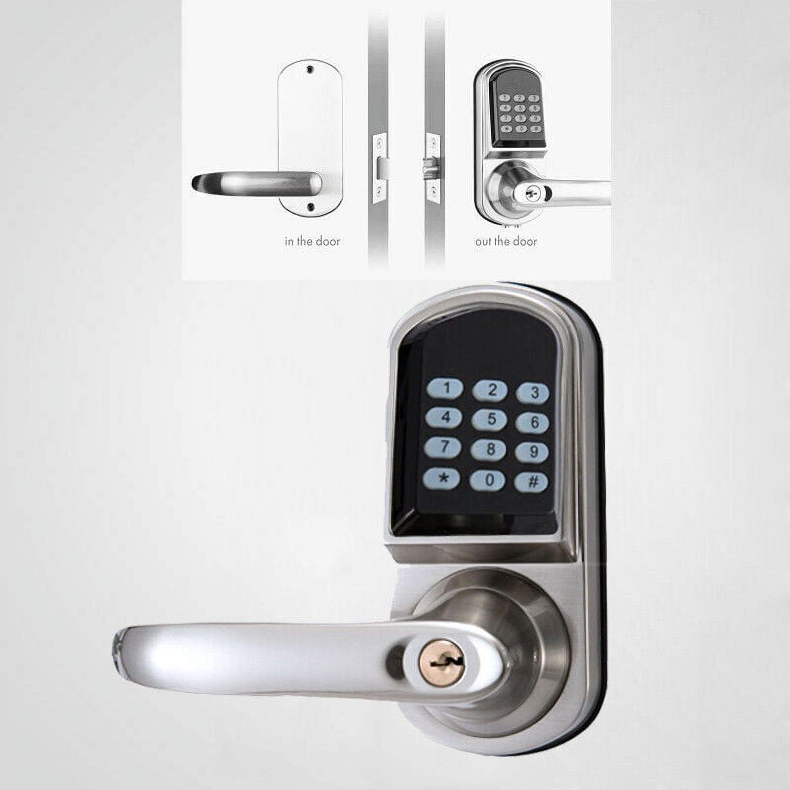 DENEST Electric Digital Lock Security Door Lock Keyless Code Card ...