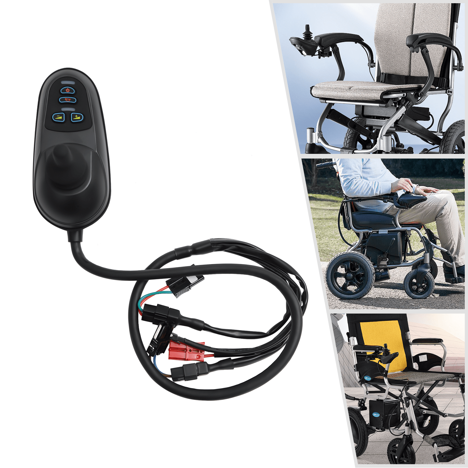 DENEST Electric Mobility Wheelchair Joystick Controller 360° Steering 5 ...