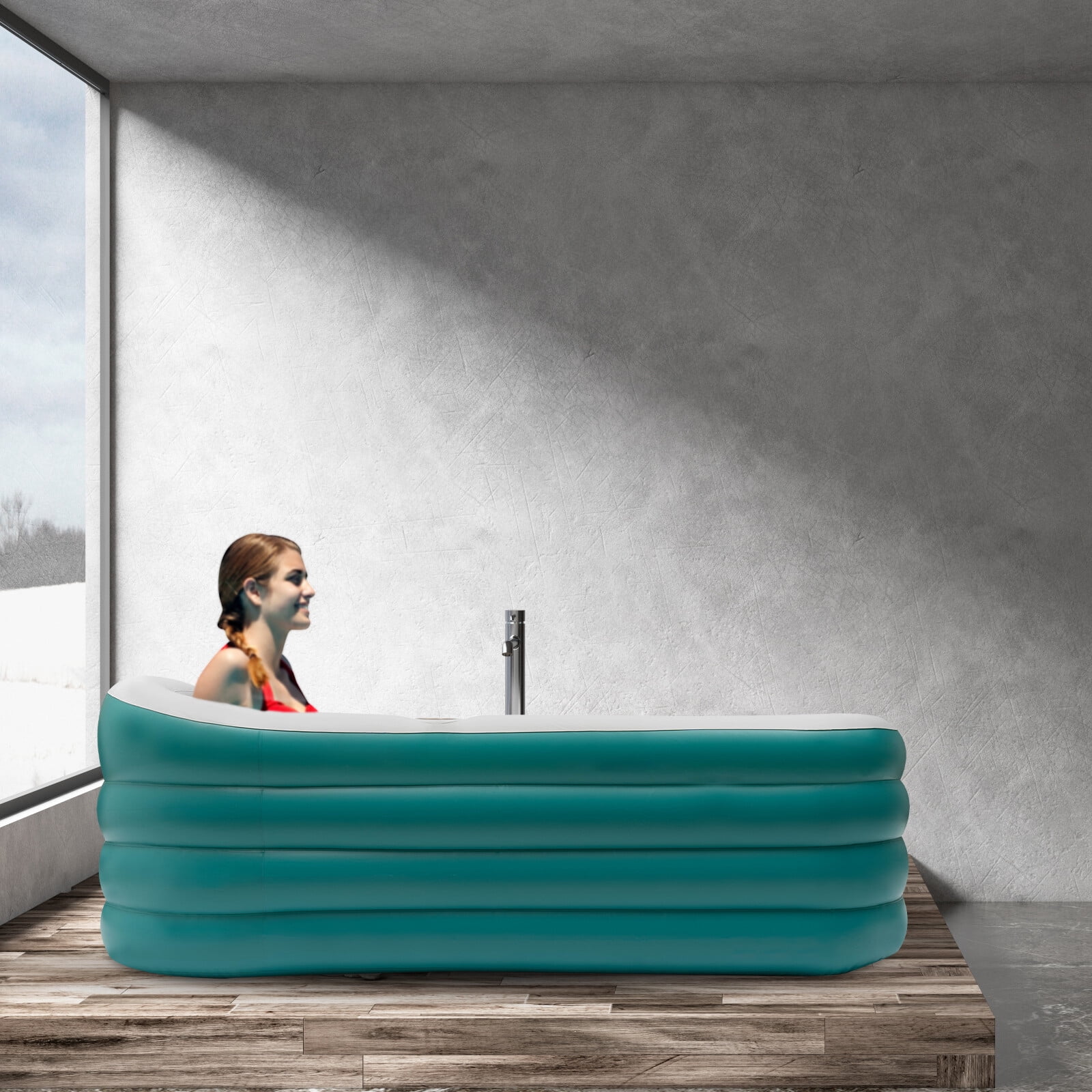 DENEST Foldable Bathtub Adult Large Shower Soaking Folding Water Spa ...