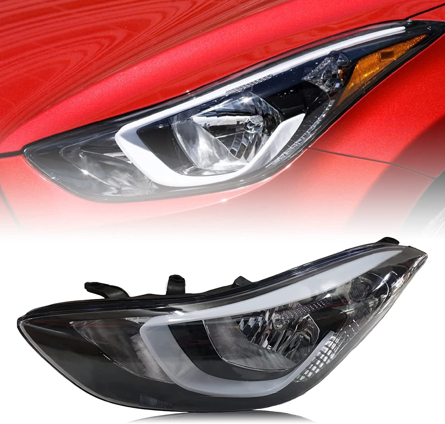 DENEST For 2014 2016 Hyundai Elantra Left Driver Side Headlight ...