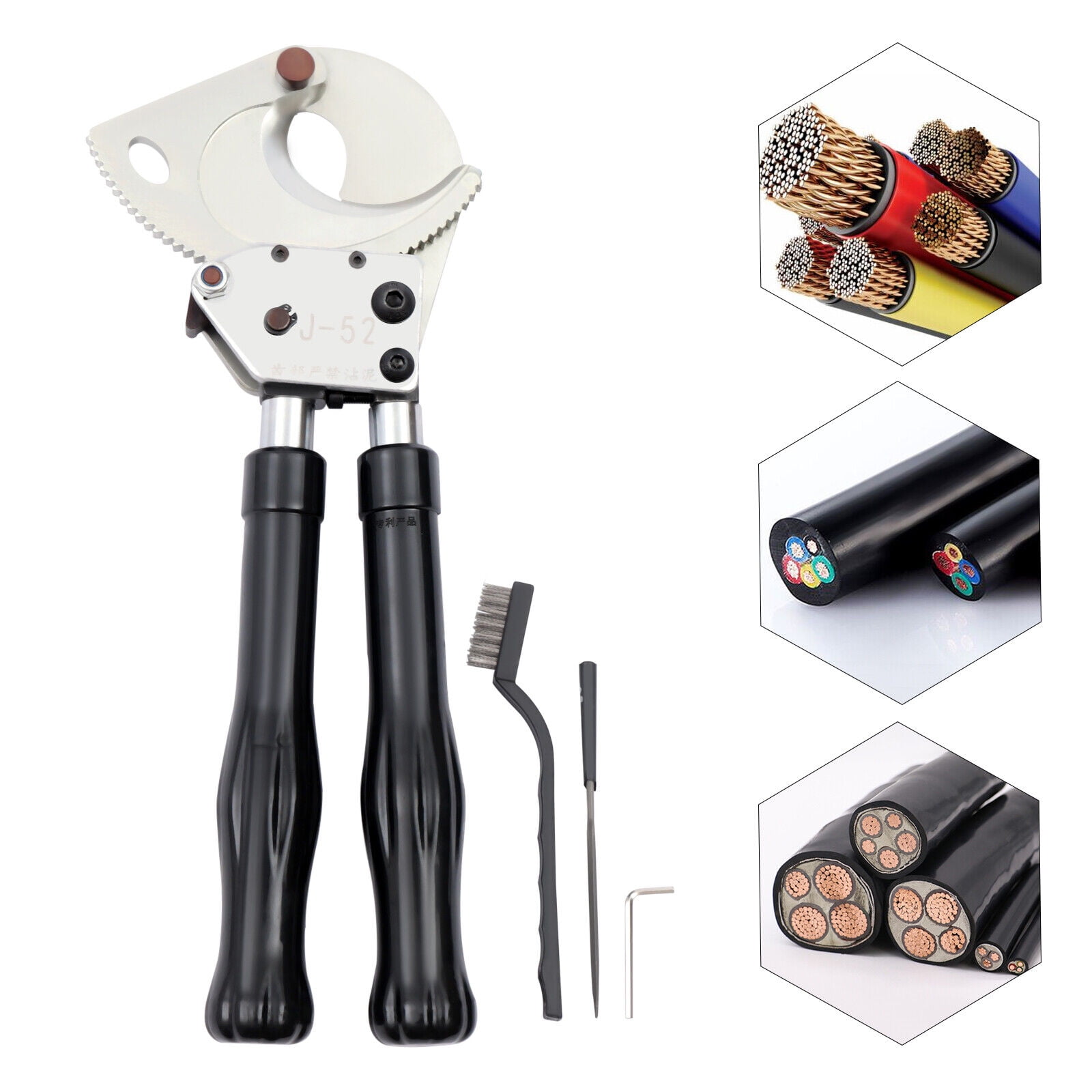 DENEST High Quality Ratchet Cable Cutter Wire Line Cutting Hand Tool ...