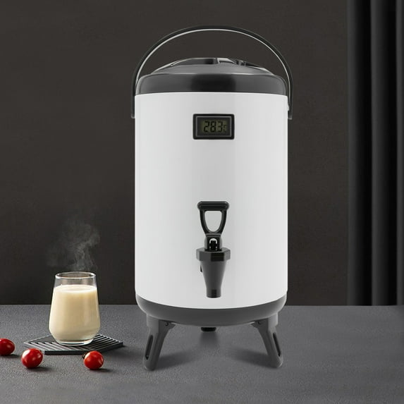 DENEST Insulated Beverage Dispenser, 2.6 Gal / 10 L Coffee Urn With ...