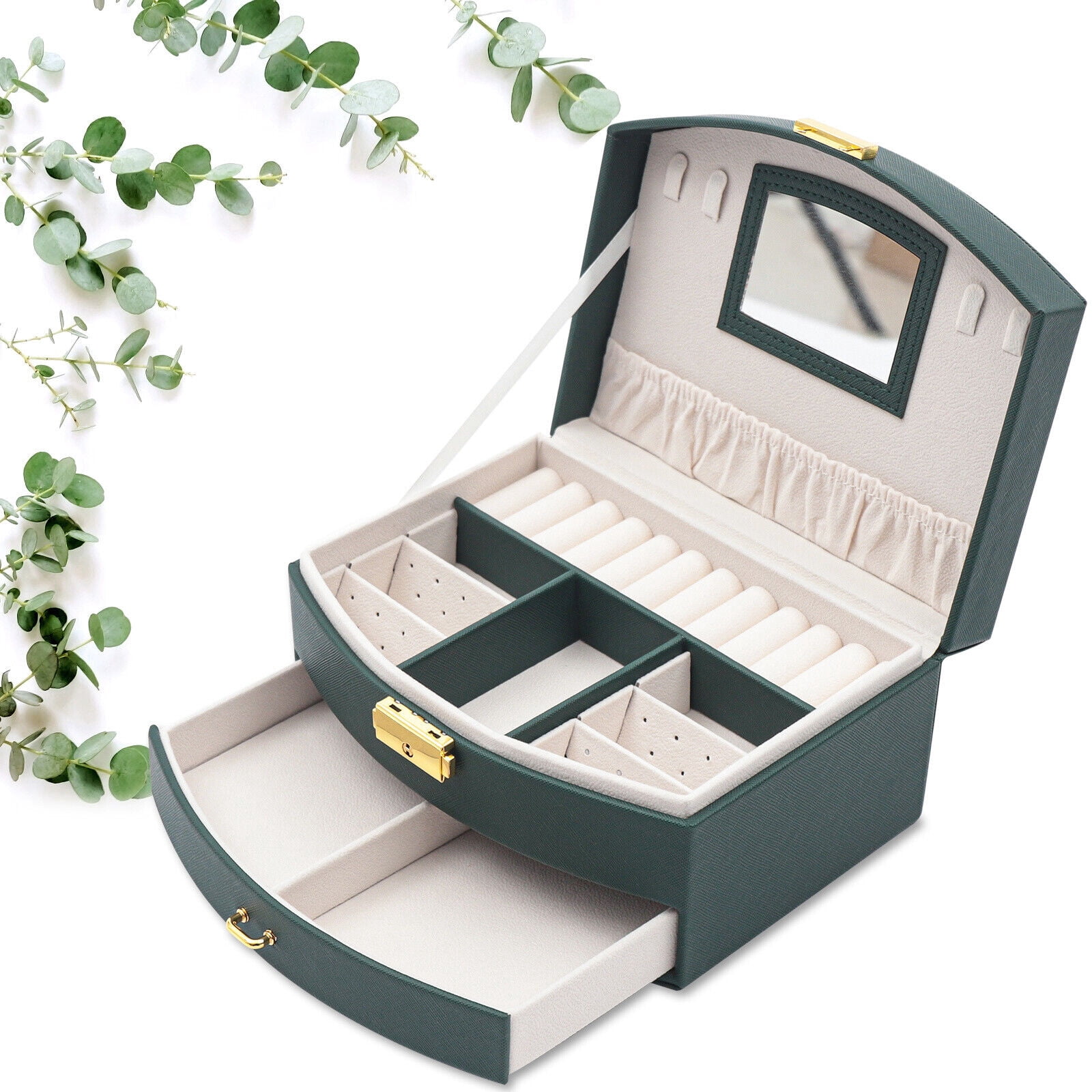 DENEST Jewelry Storage Case Jewelry Box Organizer for Women Girls Large ...