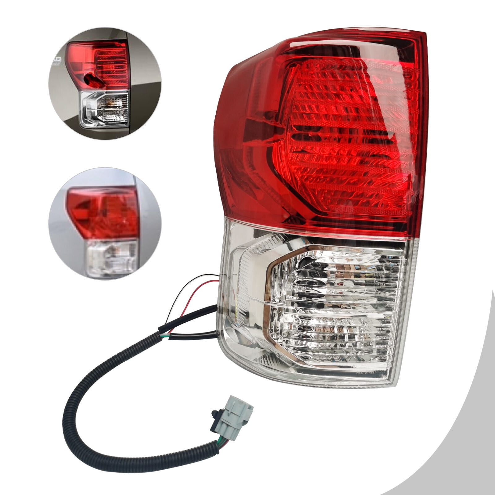DENEST Left Driver Side Tail Light Red Clear Lens For Toyota Tundra ...