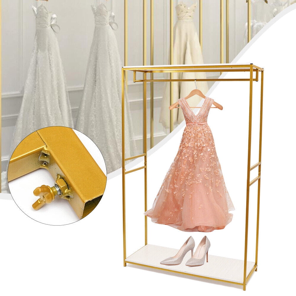 DENEST Metal Clothing Rack Wedding Dress Garment Rack Retail Clothes ...