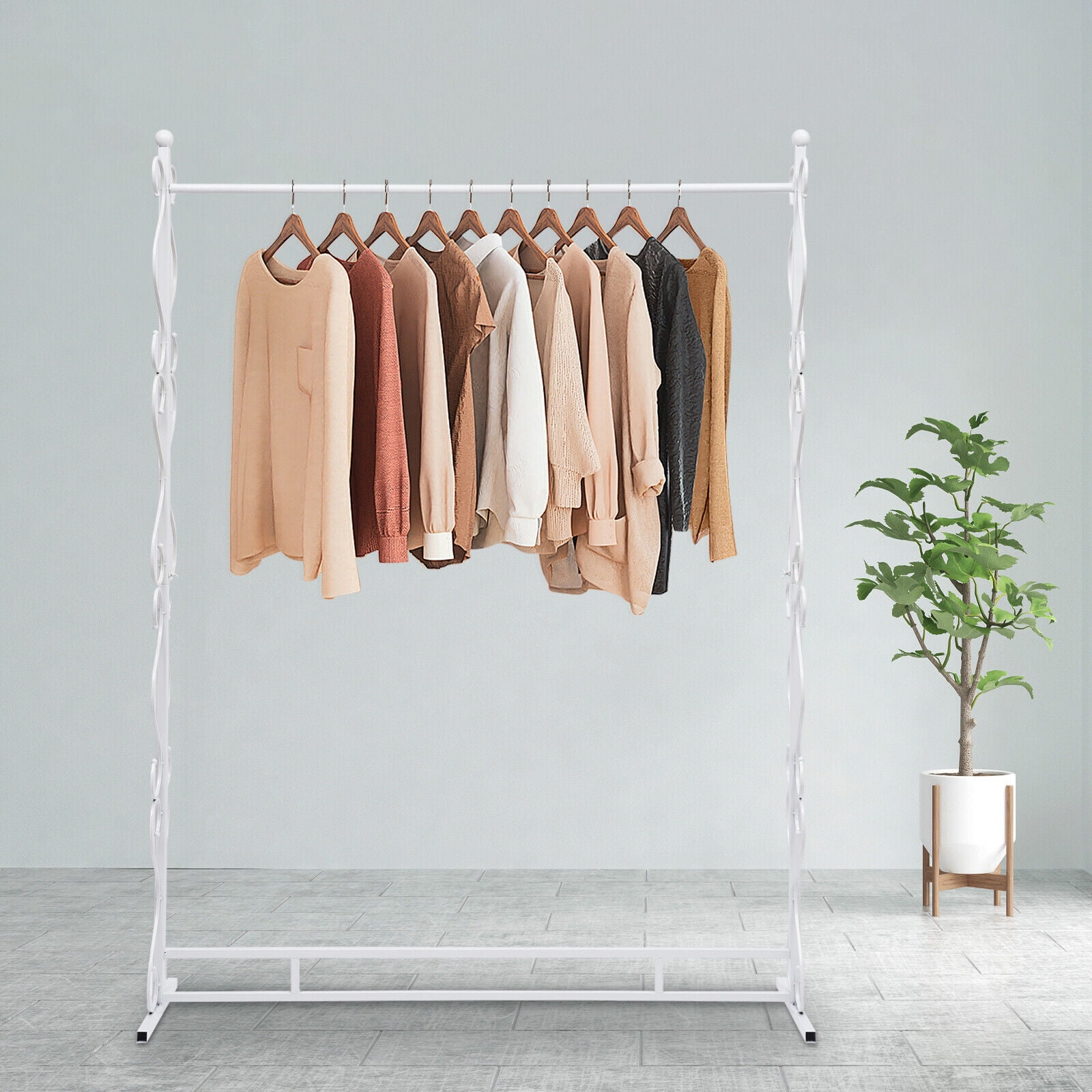 DENEST Metal Garment Rack Stand Bridal Wedding Dress Stand Floor ...