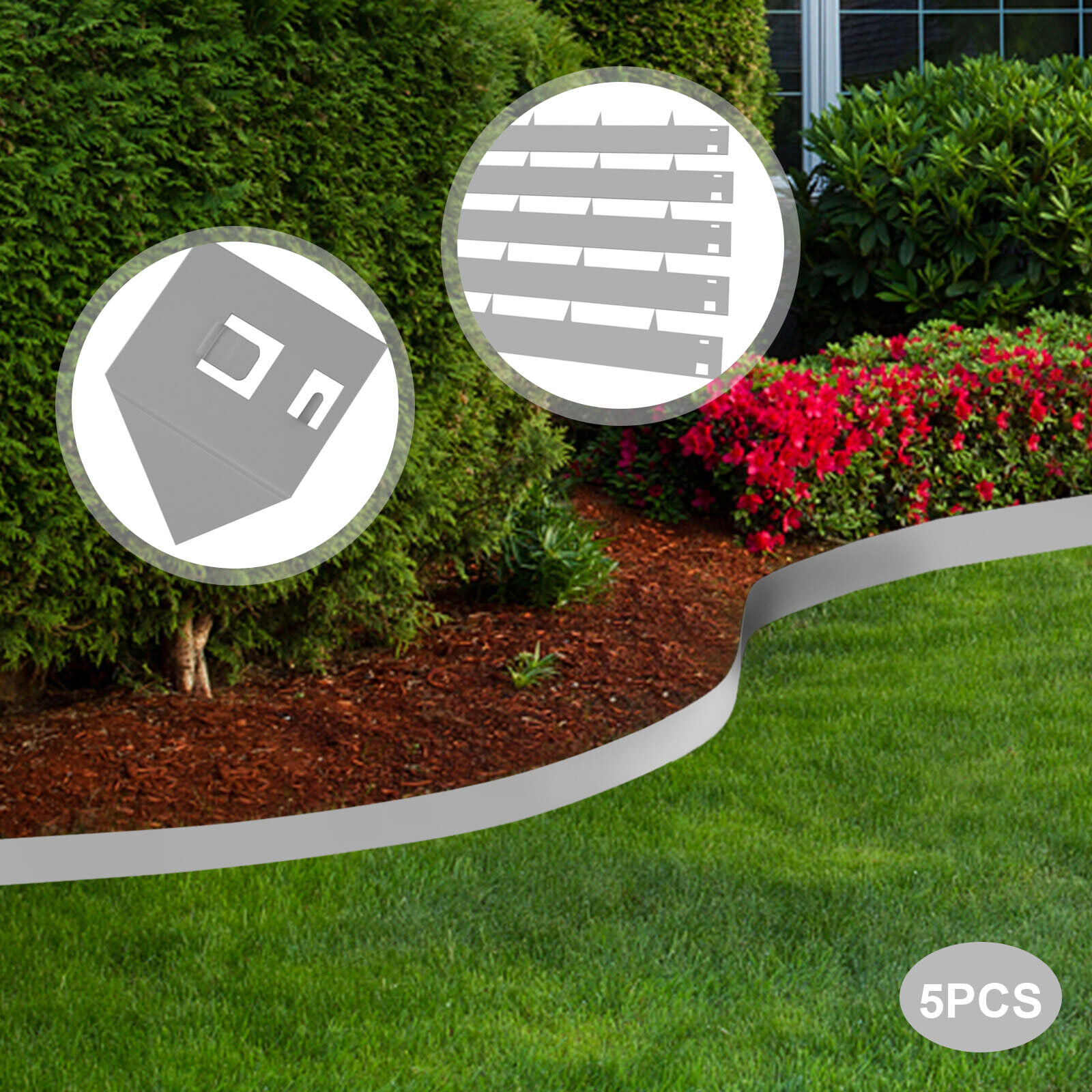 Dackers Adirondack Style Flexible Border Edging - 22"L x 5"H pieces ...