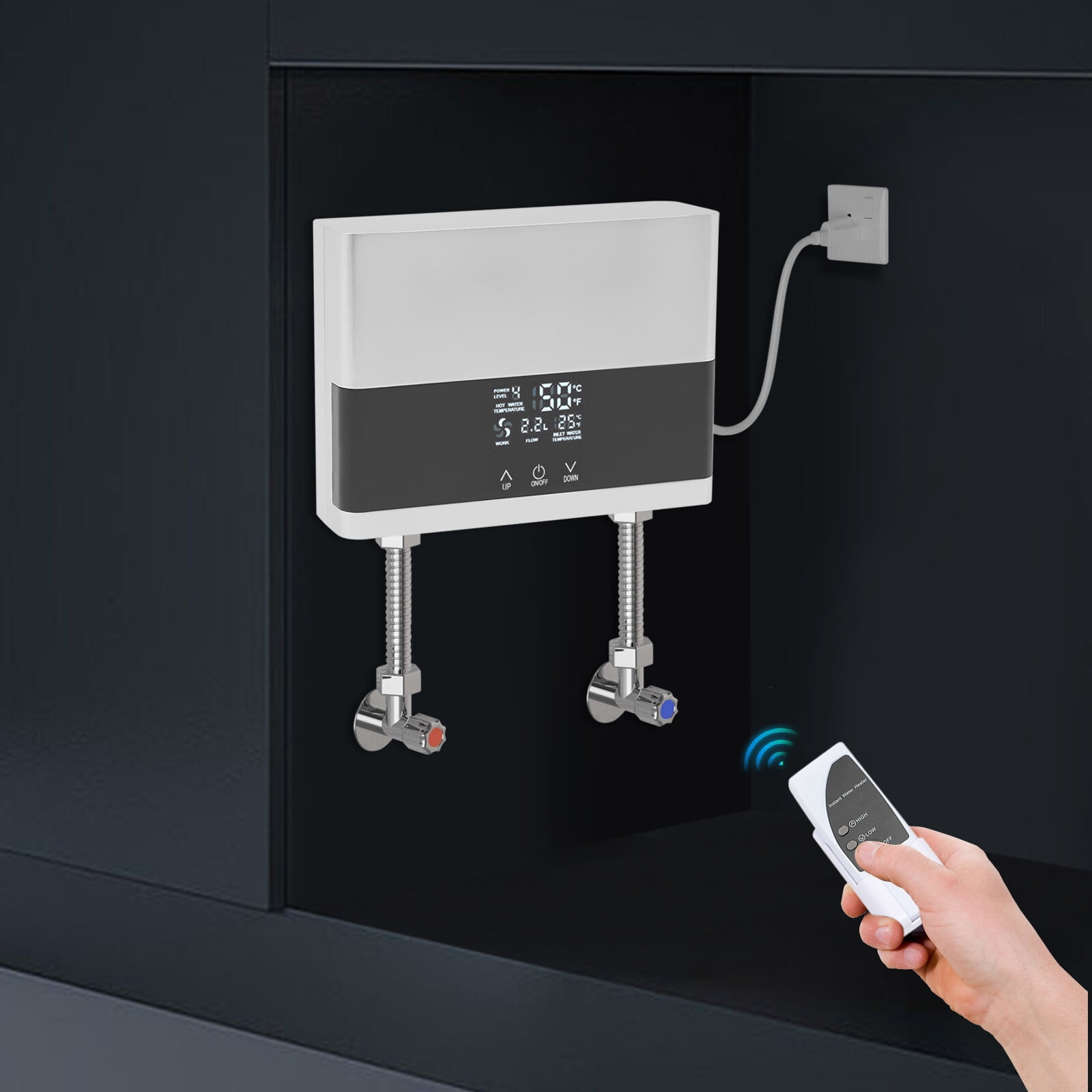 DENEST Mini Electric Tankless Water Heater 4000W 110V Constant ...