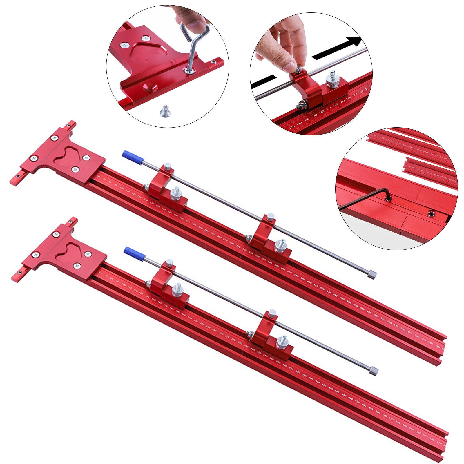 DENEST Parallel Rail Guide System Track Saw Woodworking Guide Carpentry ...