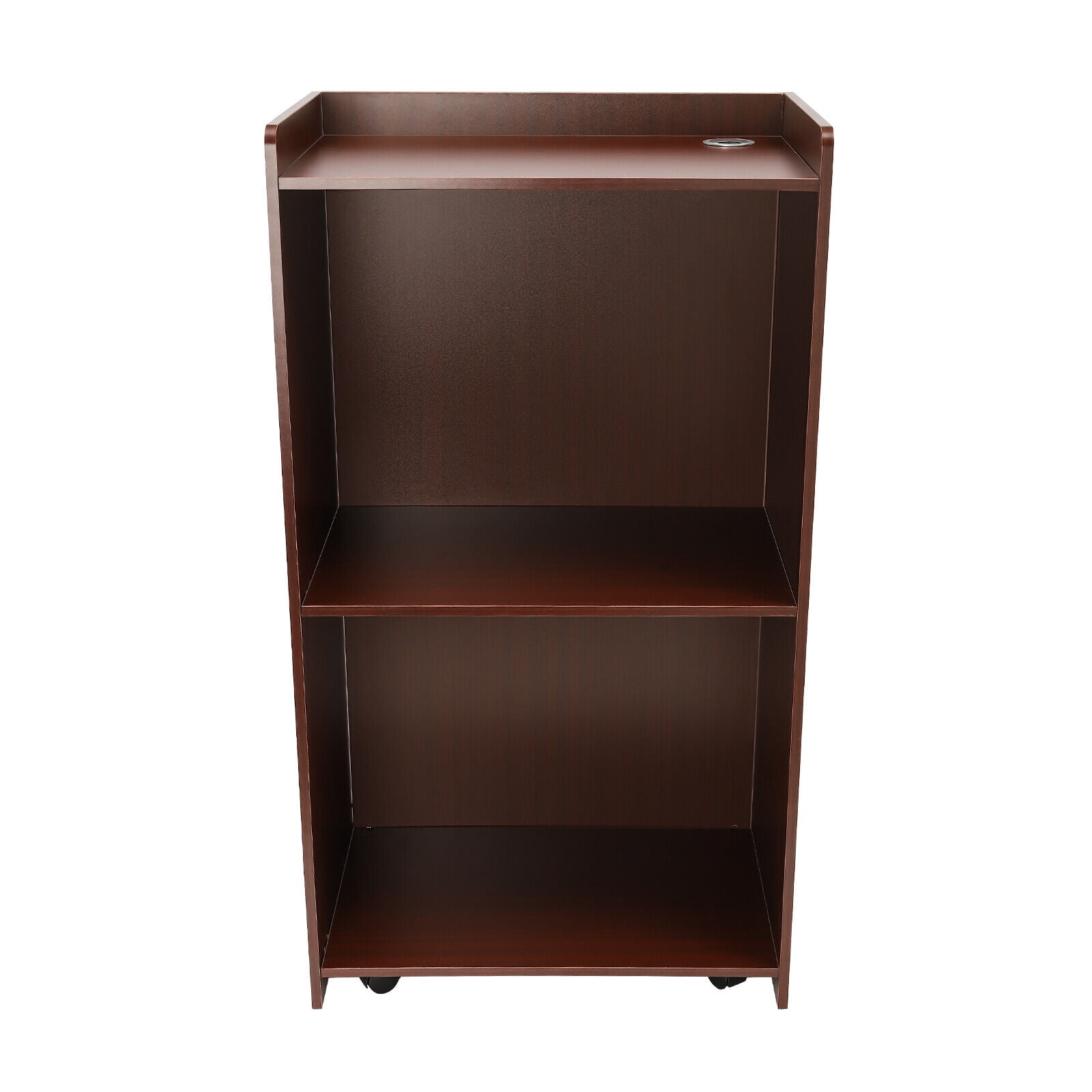 DENEST Podium Stand 41.3" Hostess Stand with 4 Rolling Wheels Pulpits ...