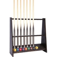 Miumaeov 6 Sticks Pool Wall Mounted Rack Billiard Cue Holder Horizontal ...