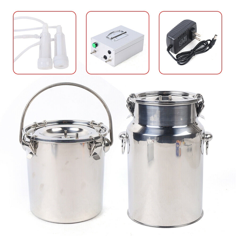 DENEST Portable Electric Sheep Goat Milking Machine 5L Storage Plug In ...
