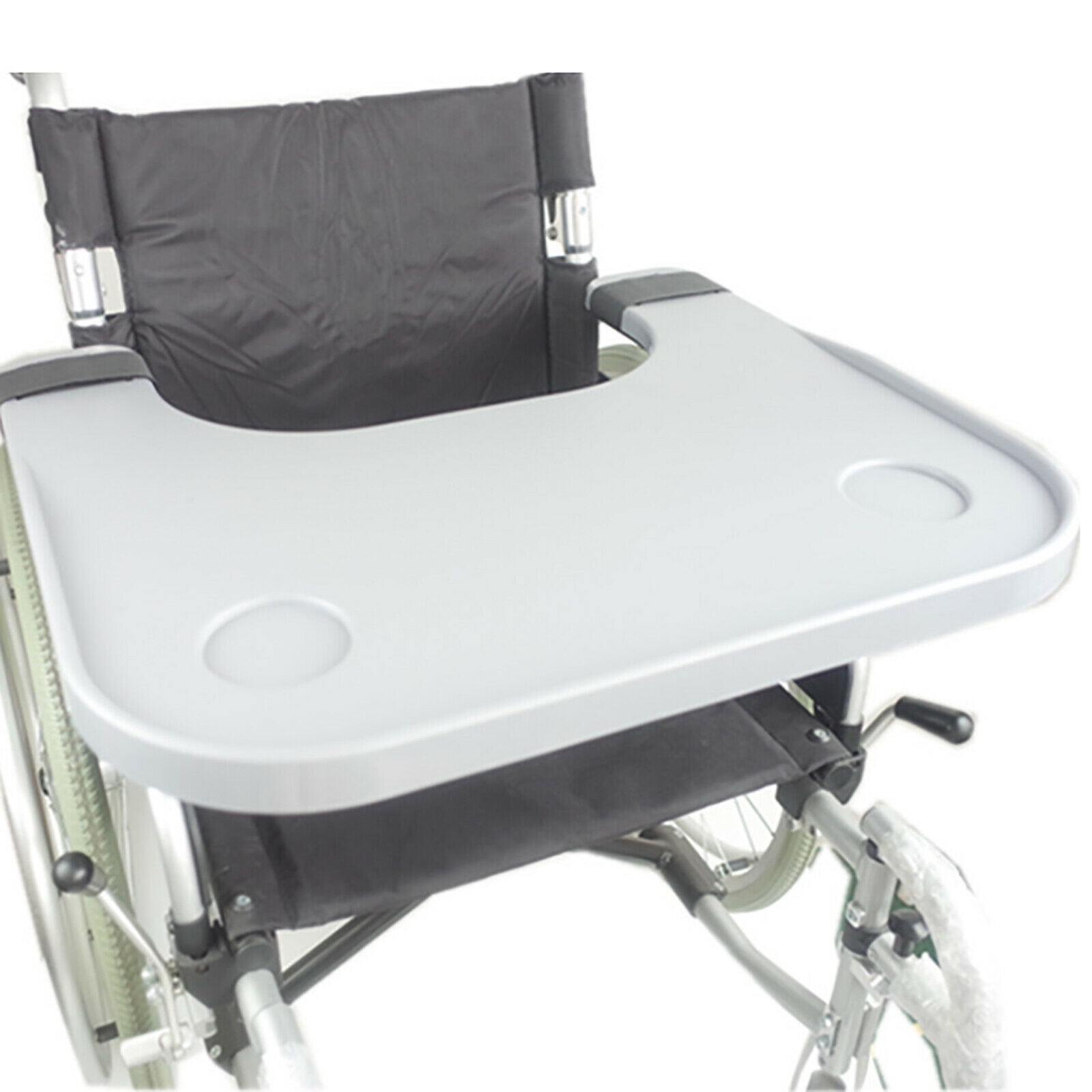 DENEST Portable Medical Wheelchair Lap Tray Table for Elderly, Hospital ...