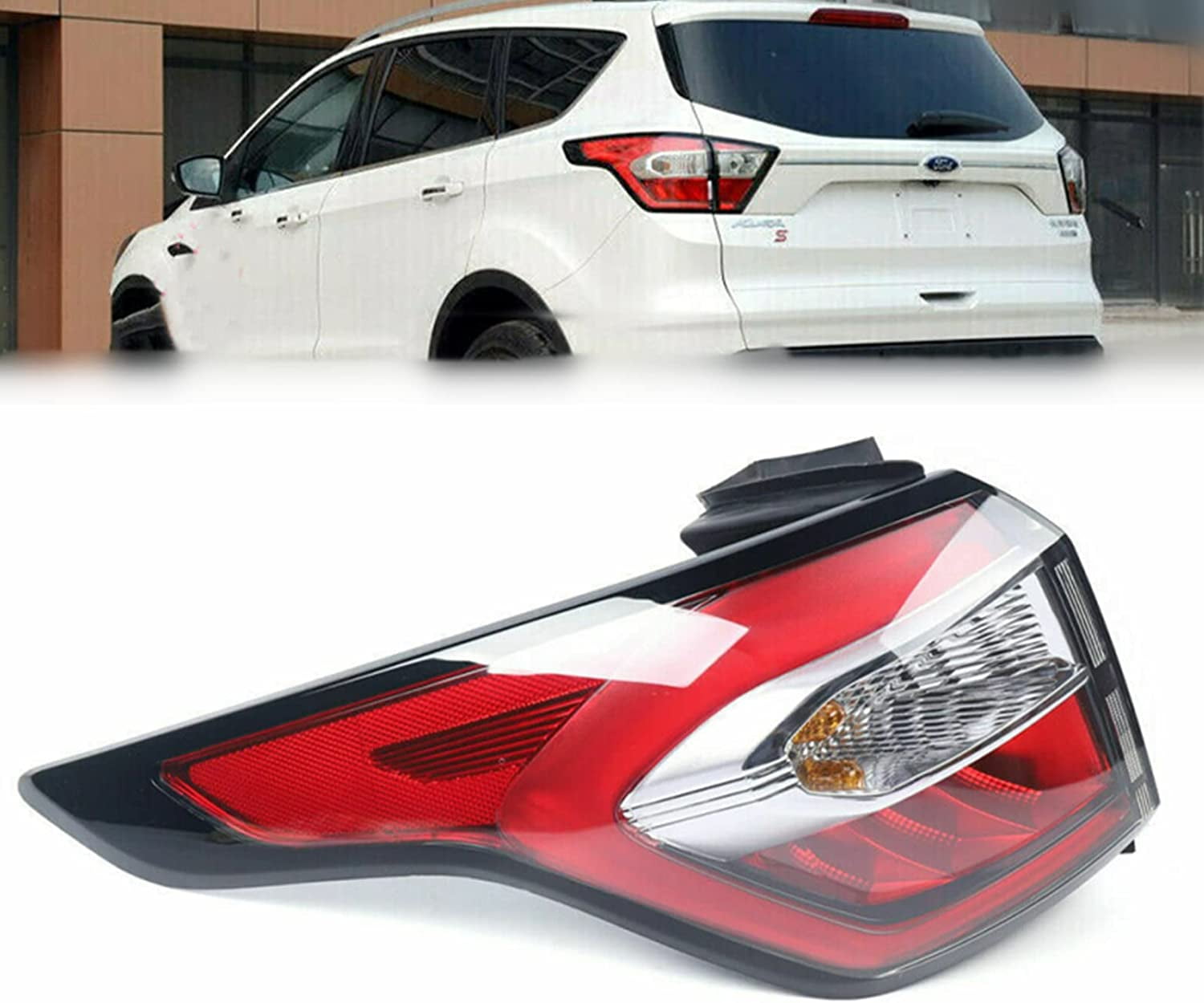 DENEST Tail Lights Assembly with Bulbs Fits for 2017 2018 2019 Ford ...