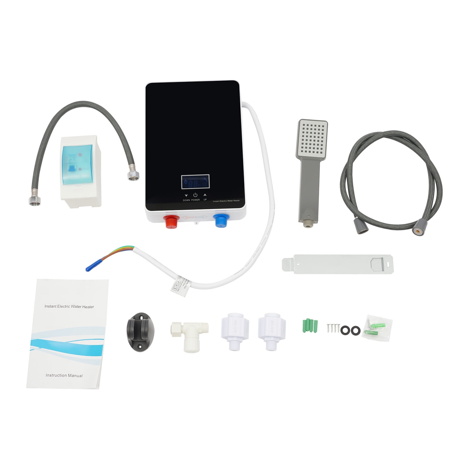 DENEST Tankless Water Heater Electric, 6000W Instant Hot Water Heater ...