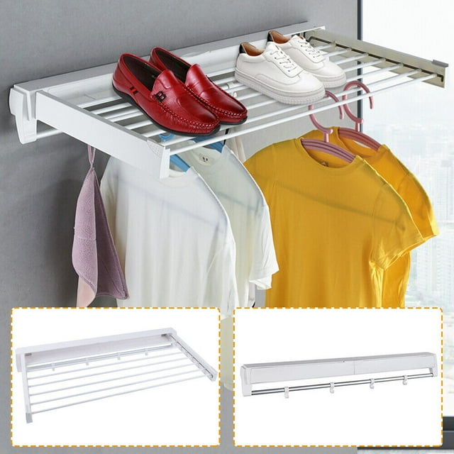 DENEST Collapsible Indoor Clothes Dryer - Foldable Wall Mount Drying ...