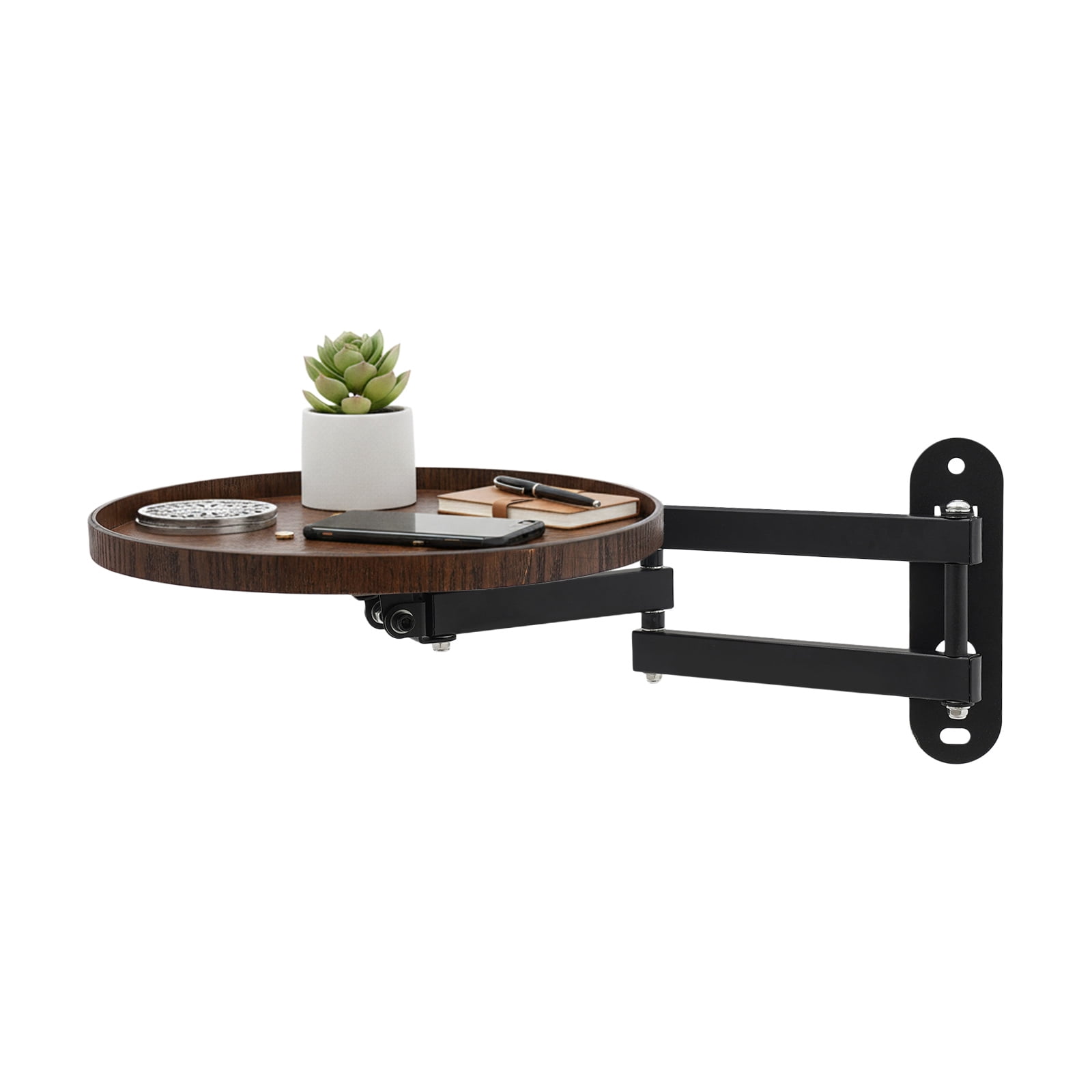 DENEST Wall Mounted Folding Table, Foldable Wall Table, Round Foldable ...