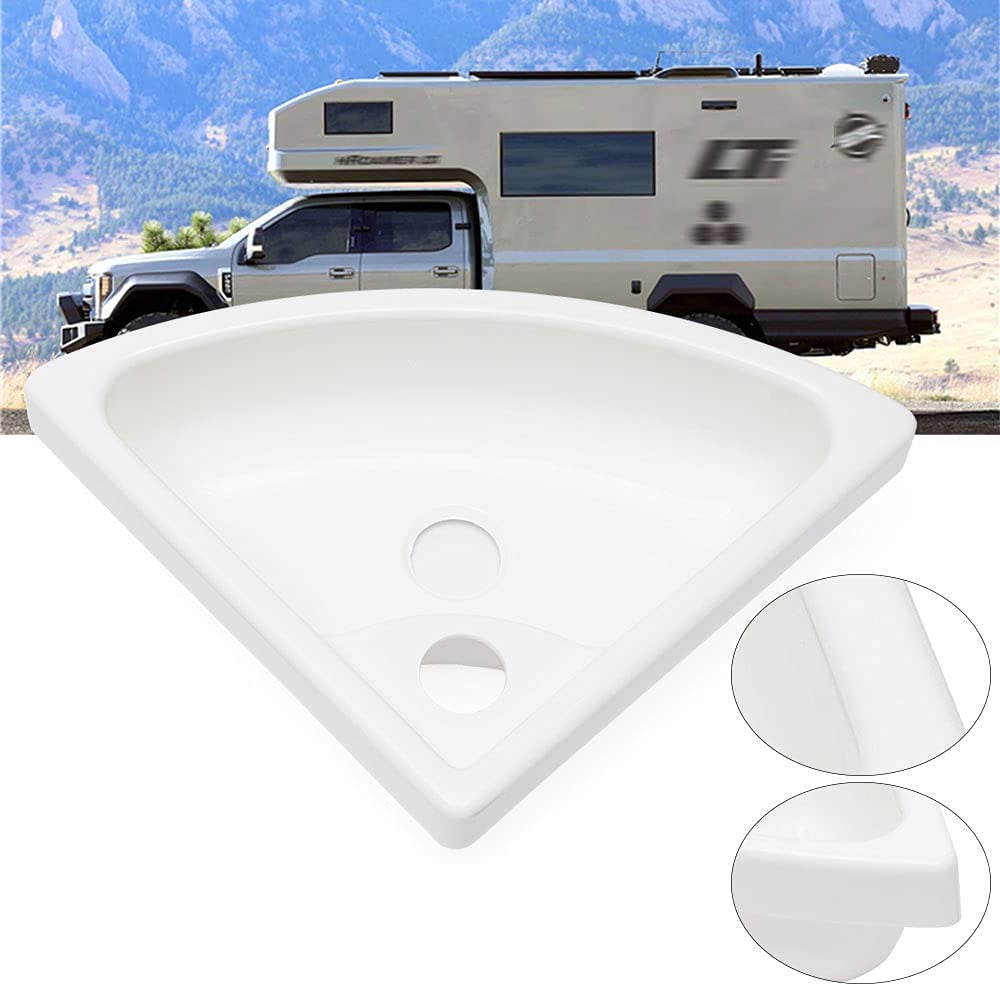 DENEST White Triangular Sink Modern Small Wall Mount Vessel Sink for ...