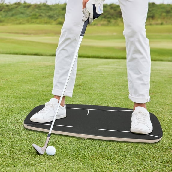 DENEST Wood Golf Pressure Plate Weight Shift Balance Board Training Aid ...