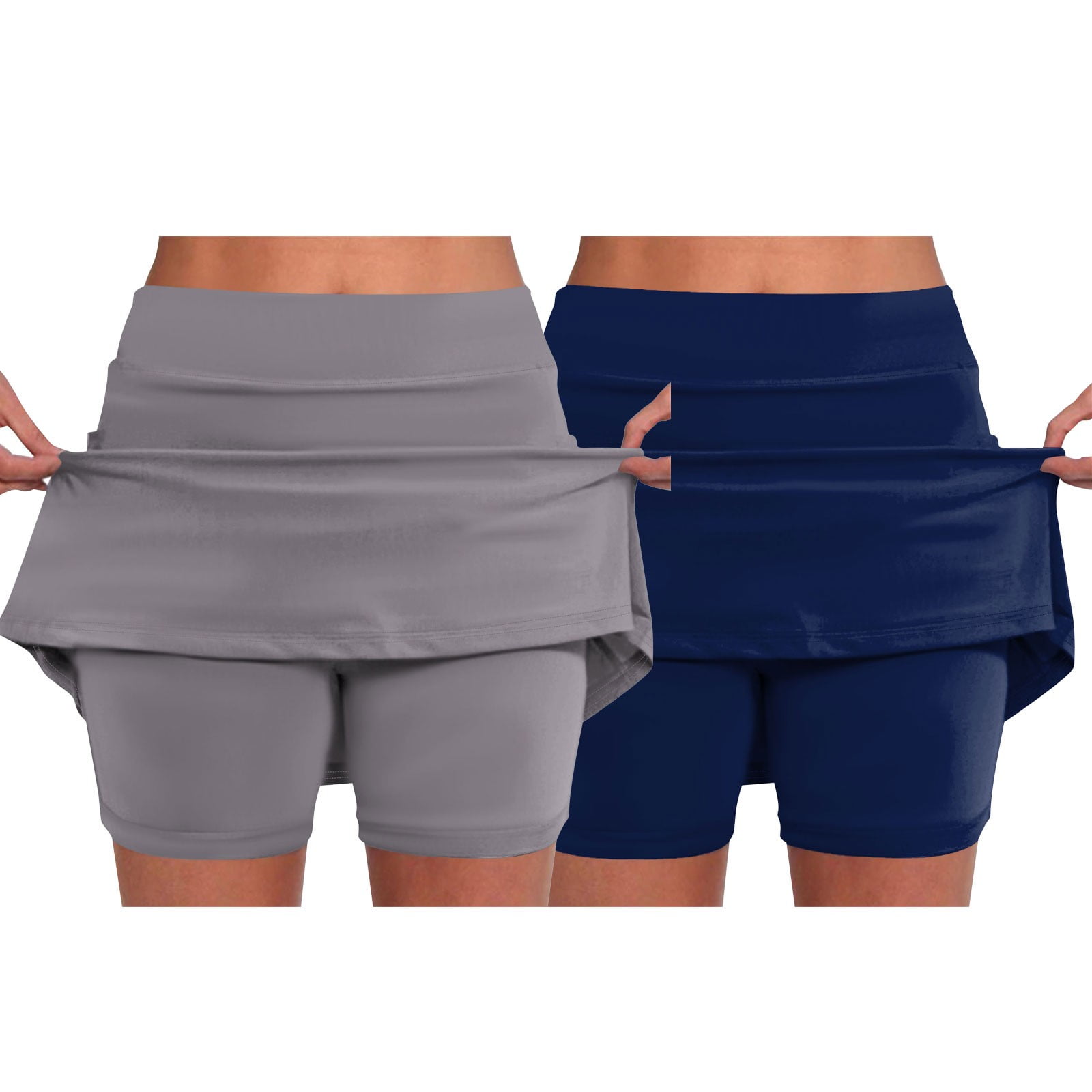 DENGDENG 2 Tennis Golf Skorts for Woman with Pocket 2024 Gym Workout ...