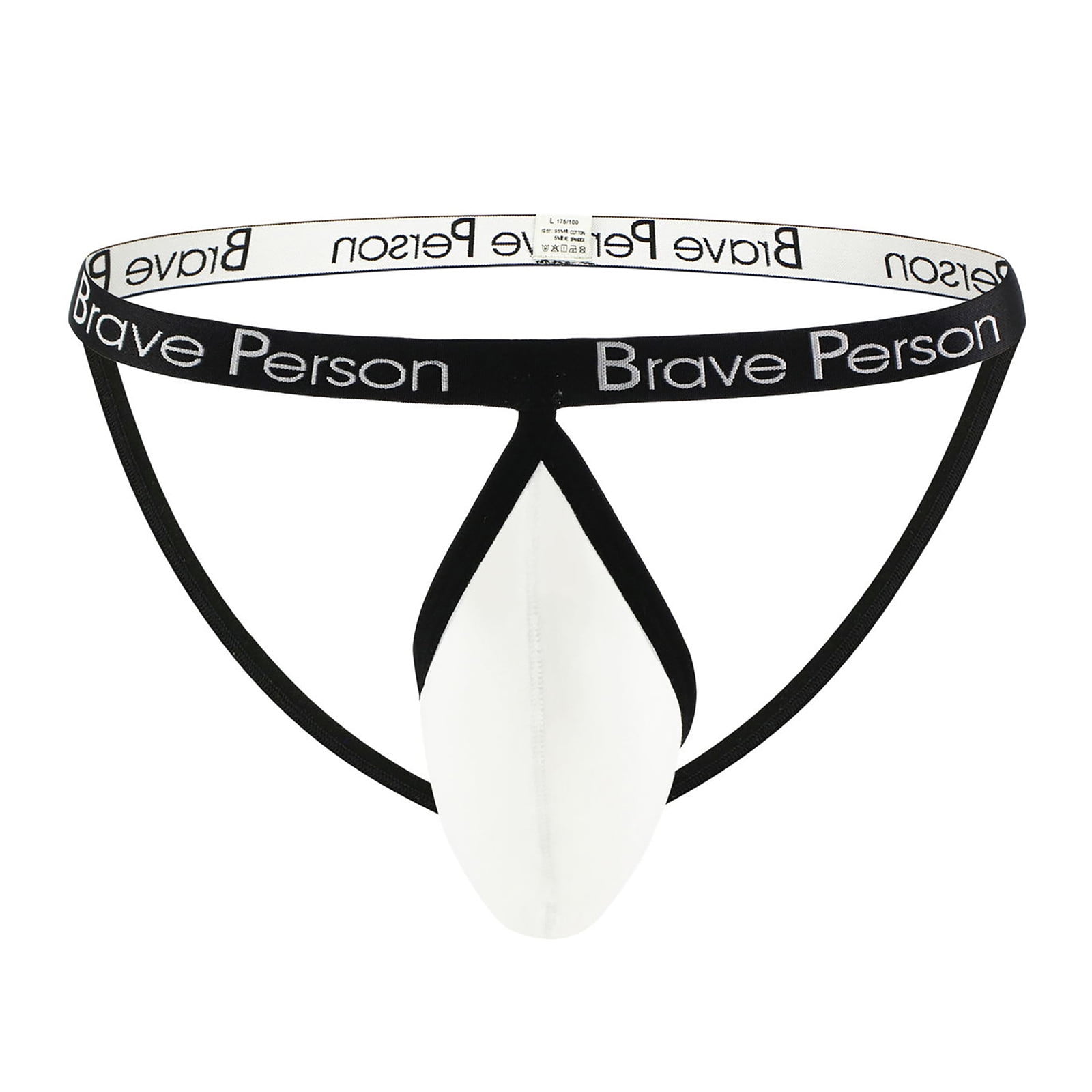 DENGDENG Mens Thong Stretch Low Rise G-string Jockstrap Men's Underwear ...