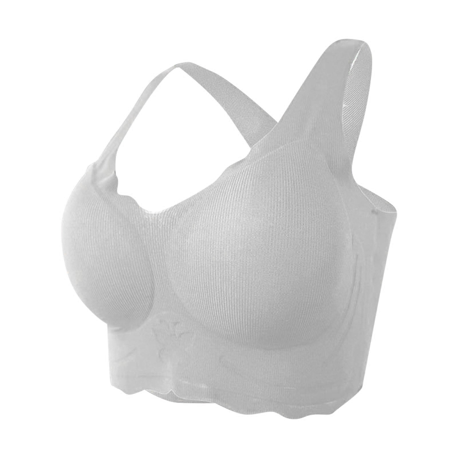 DENGDENG Womens Push Up Sports Criss Cross Back Full Coverage Bras ...