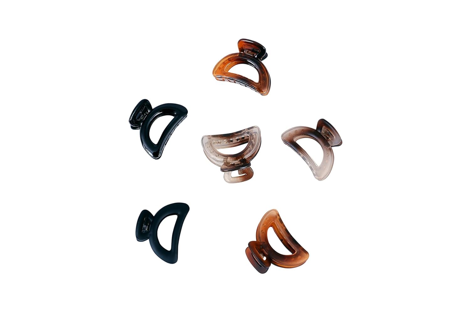 DENICRAAS Hair Claw Clips Small Hair Clips for Women Girls Mini Square ...