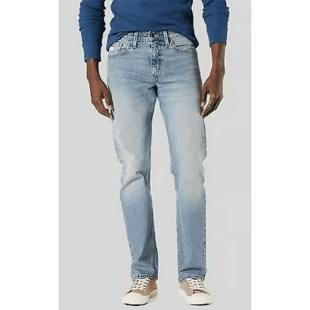 DENIZEN from Levi's Men's 232 Slim Straight Fit Jeans - Light Wash - 32 ...