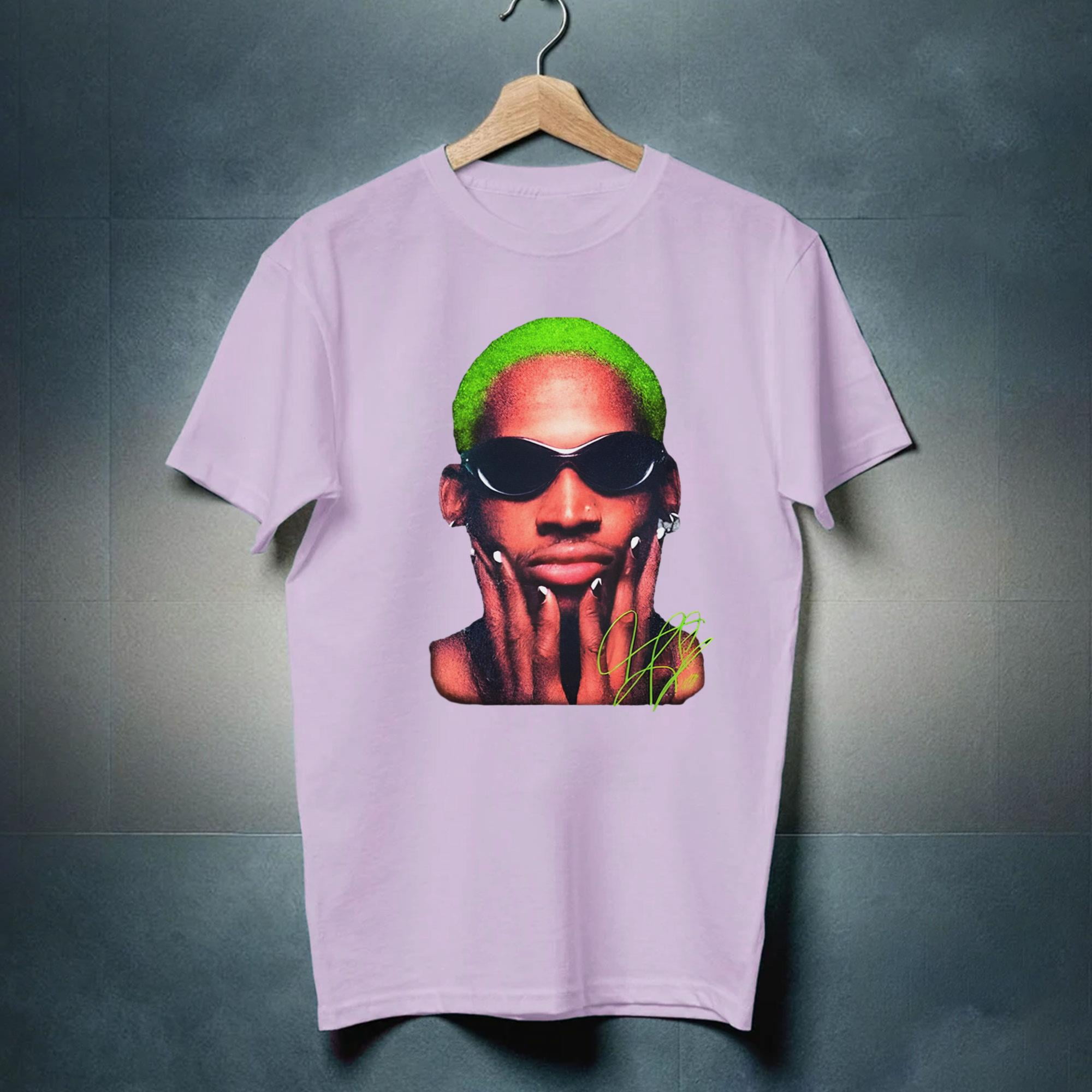 DENNIS RODMAN T-SHIRT Rare Homage Vintage Rap Tee Hip Hop Style-TH396 ...
